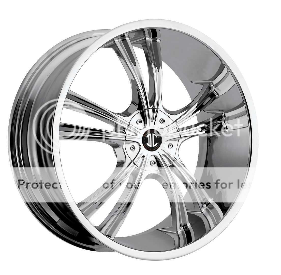 22 inch 22x9.5 2Crave No.2 Chrome wheel rim 5x120 +15