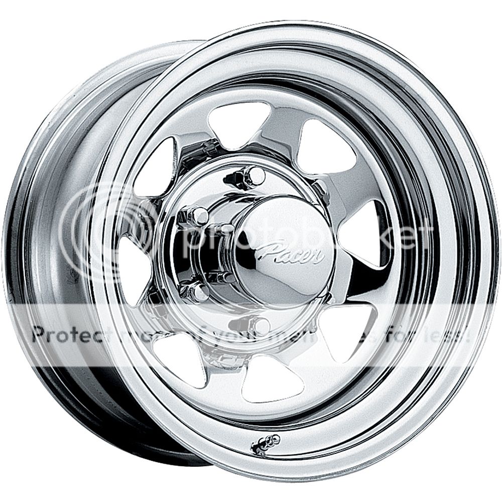 15 inch 15x7 Pacer Chrome Spoke chrome wheel rim 5x5.5 5x139.7 -6 | eBay