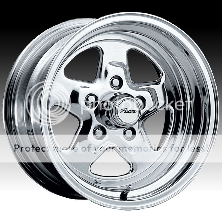 15 inch 15x10 Pacer Dragstar polished wheel rim 5x5 5x127 -44 | eBay